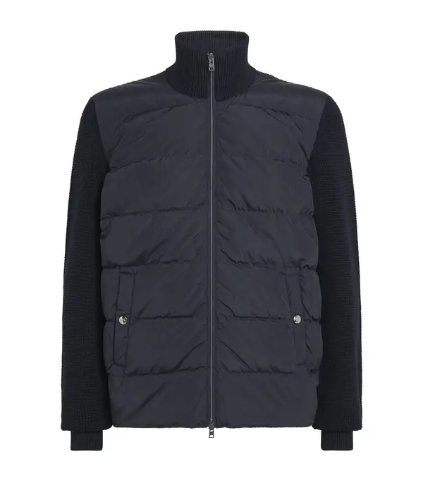 Herno Down Merino Wool Hybrid Jacket