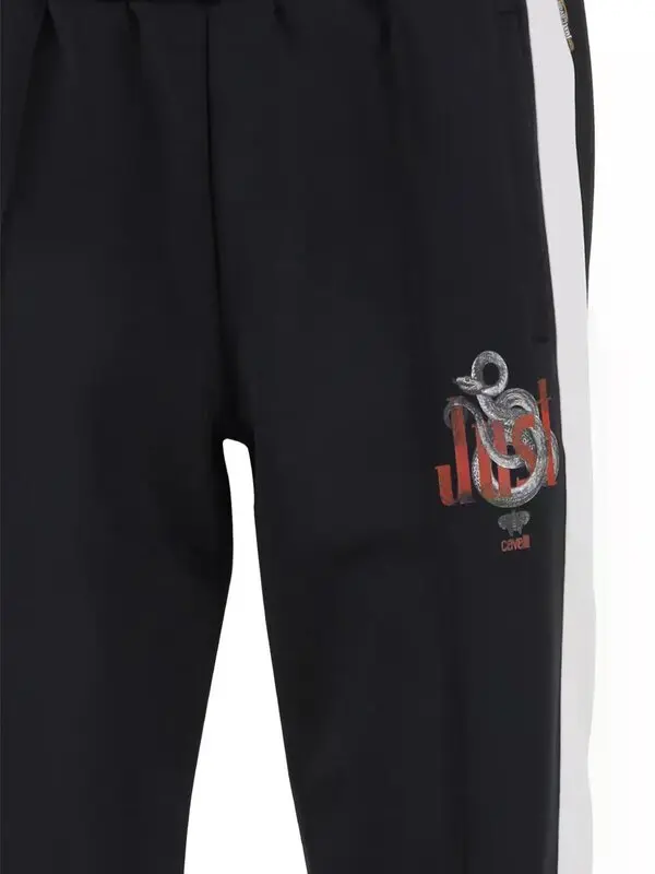 Just Cavalli Pantaloni Tuta Logo-print Side-stripe Track Pants