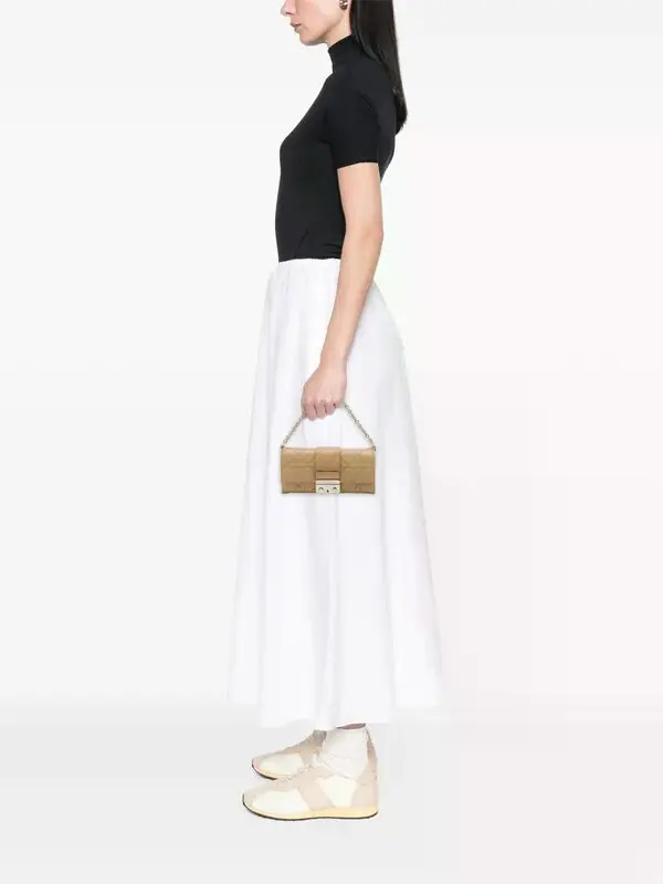 Dior 2011 Lambskin Cannage Miss Wallet On Chain Handbag - Neutrals