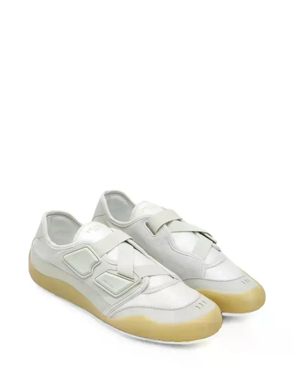 Prada Speedrock Leather And Mesh Fabric Sneakers