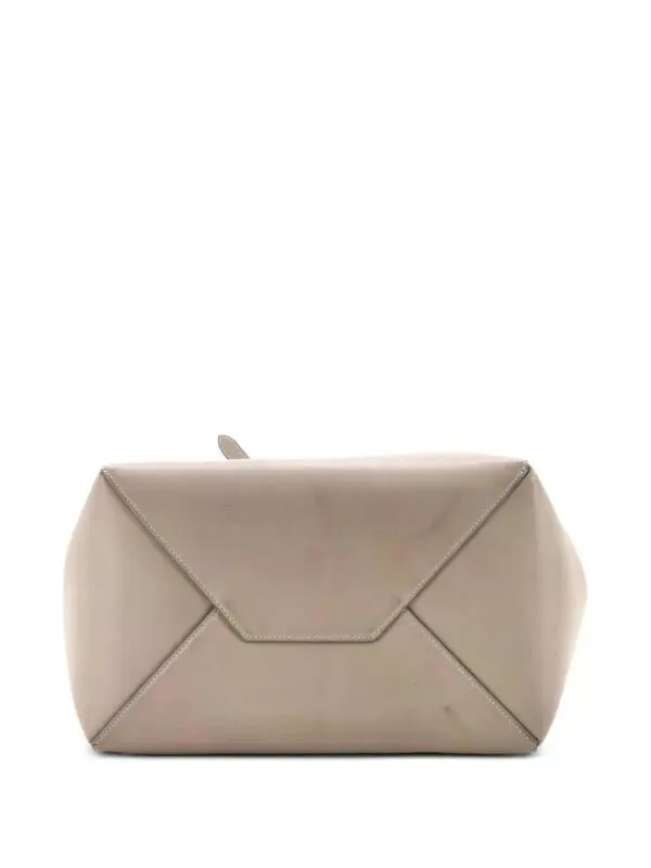 Celine Phantom Tie Cabas Leather Tote Bag - Neutrals