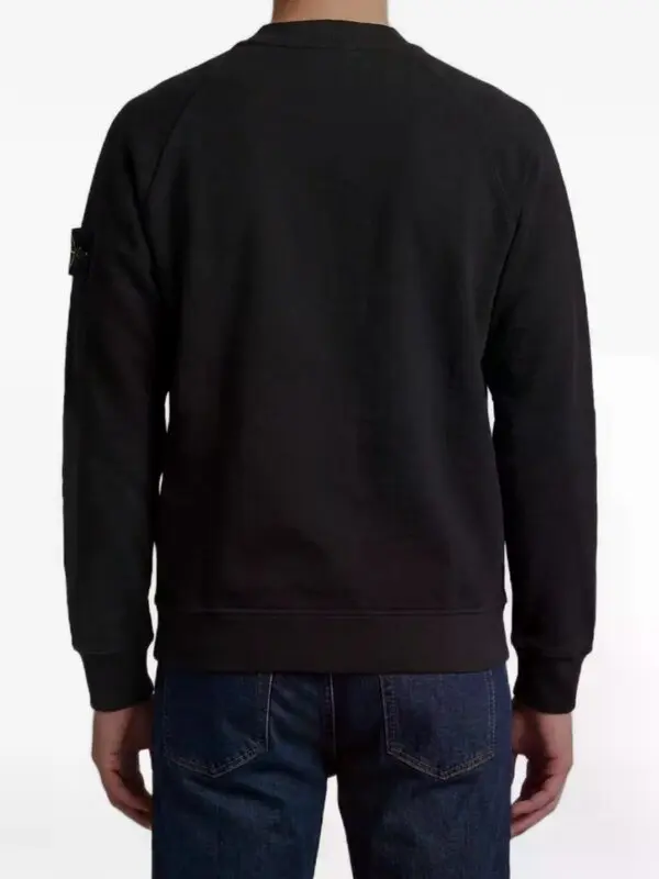 Stone Island Logo-patch Crew-neck Sweatshirt
