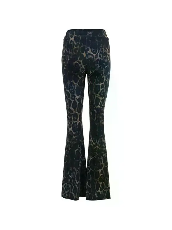 Just Cavalli Leopard-print Flared Trousers