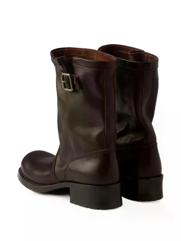 Prada Leather Mid-calf Boots