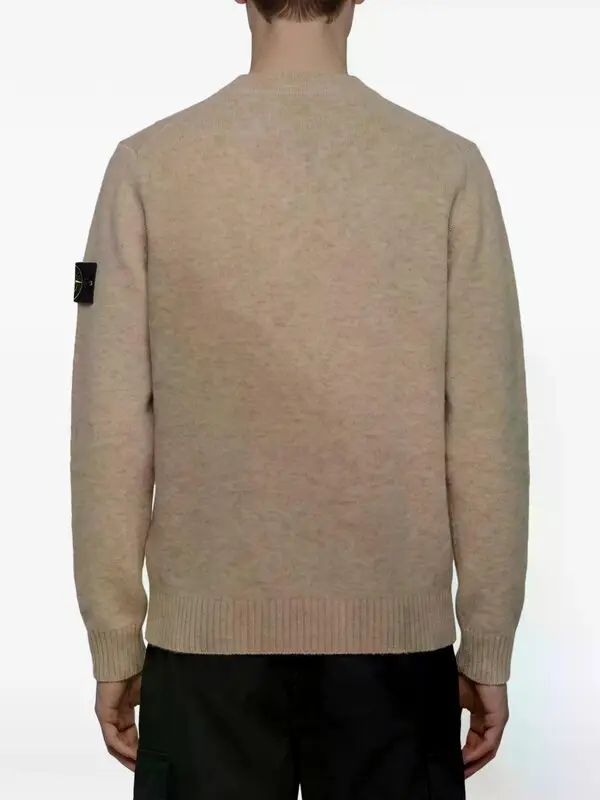 Stone Island Logo-patch Crew-neck Sweater