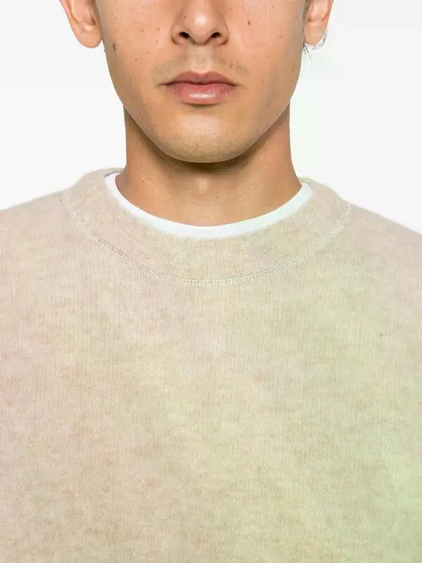 Stone Island Logo Patch Crew Neck Sweater - Neutrals