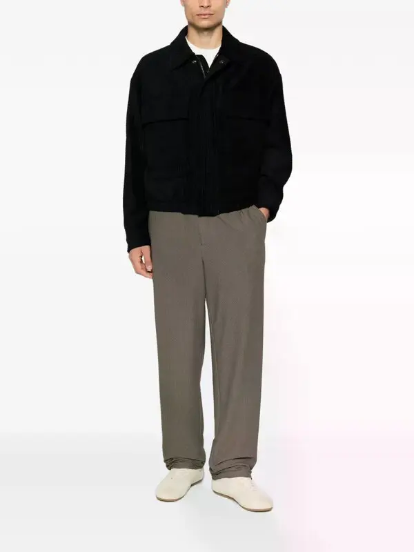 Giorgio Armani Waffle-knit Chest-pocket Jacket