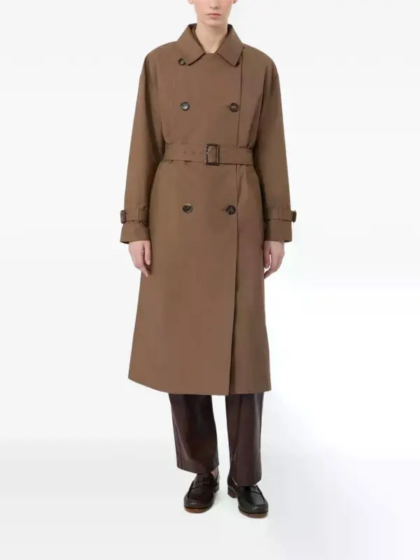 Max Mara Double-breasted Belted Trench Coat - Brown