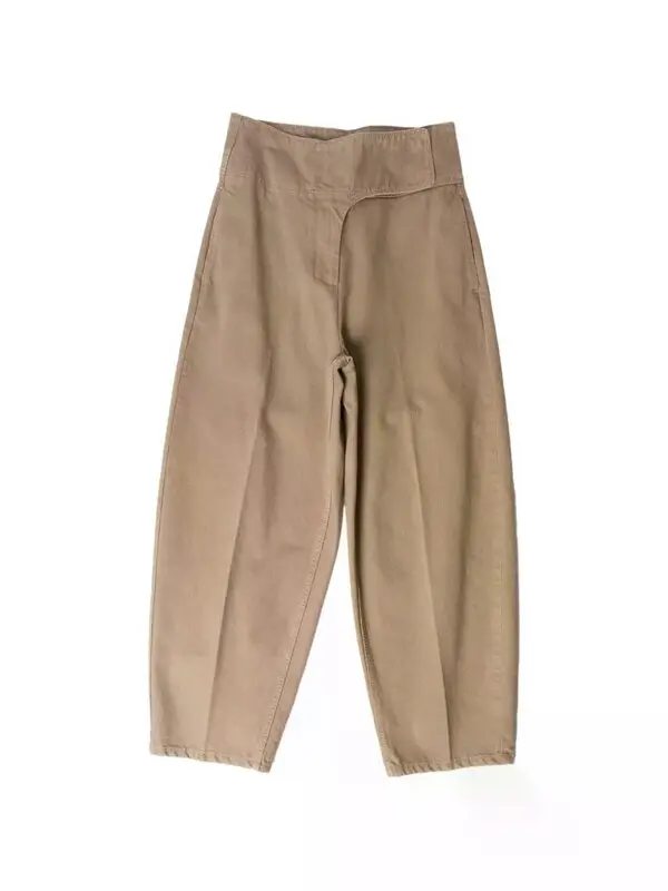 AMI Paris Belted Wrap-waist Jeans - Neutrals