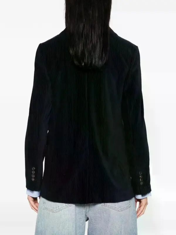 CIRCOLO 1901 Double-breasted Corduroy Jacket - Black