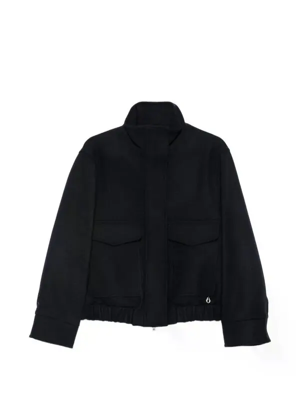 OTTOD'AME High-neck Elasticated Hem Jacket