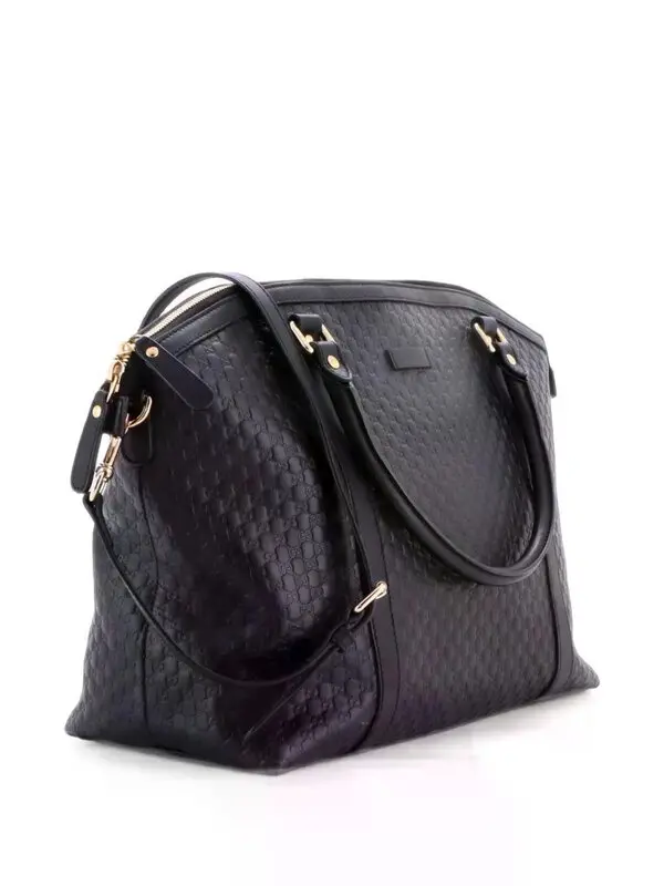 Gucci Britt Convertible Dome Microssima Leather Medium Satchel