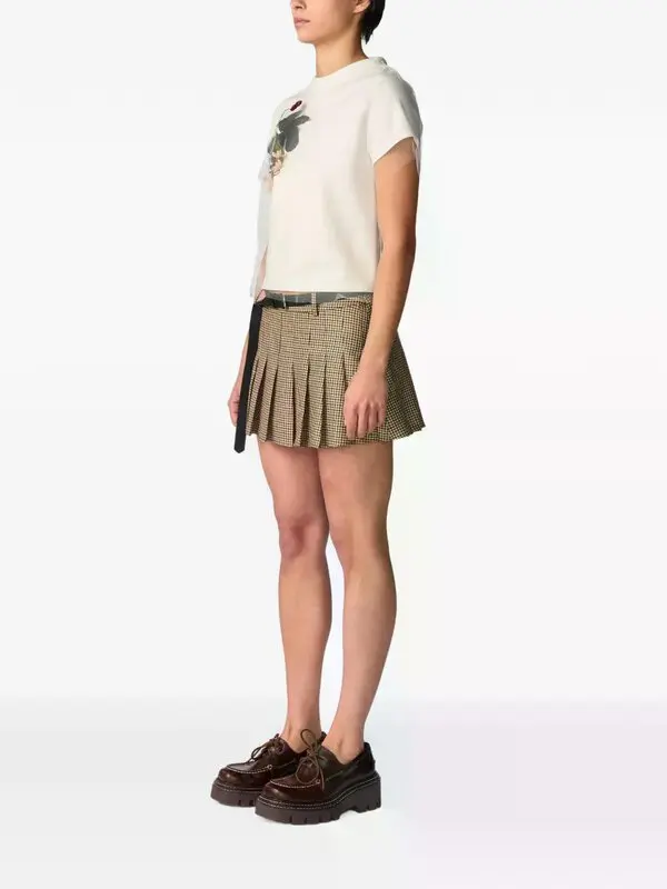 Monse Pleated Belted Mini Skirt