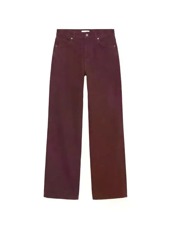 REFORMATION Cary Wide-leg Jeans - Red