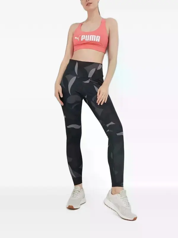 PUMA Abstract-print Mesh-panel Leggings