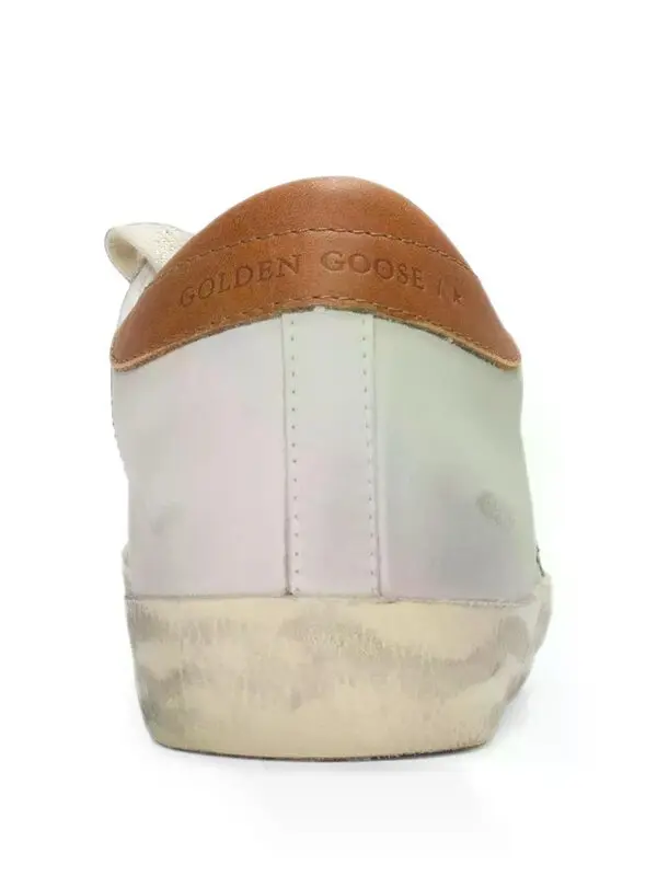 GOLDEN GOOSE Super Star Glitter-star Sneakers - White