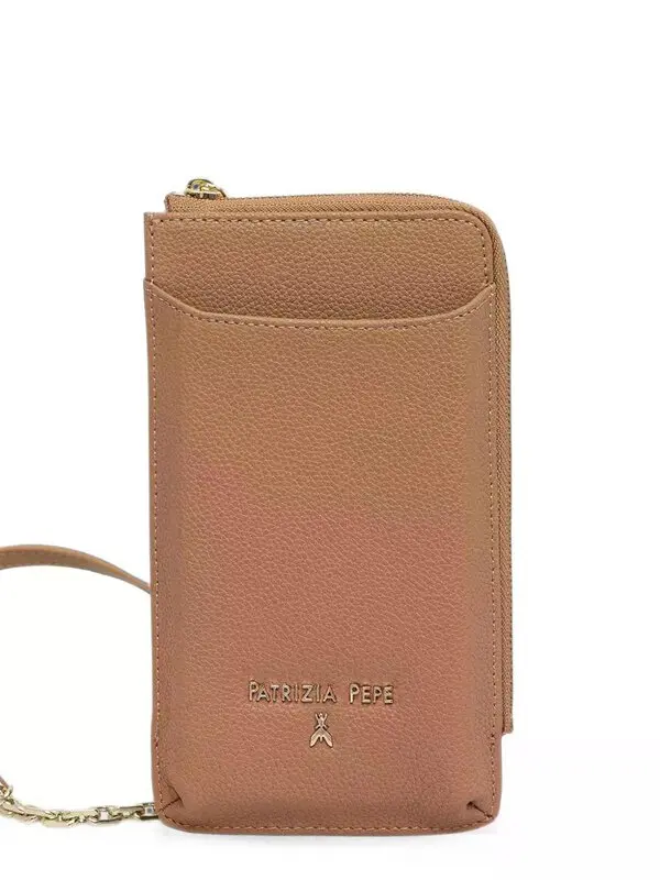 Patrizia Pepe Logo-plaque Calf Leather Phone Bag