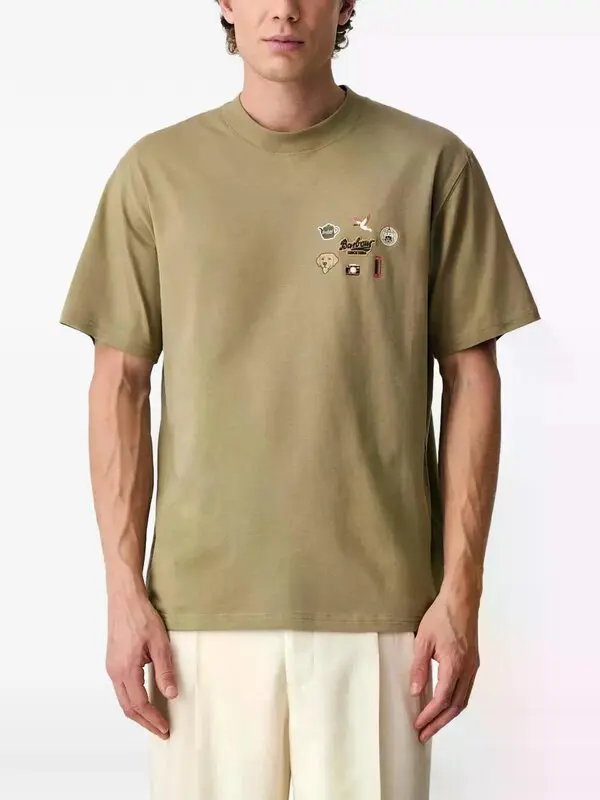 Barbour Embroidered-patch T-shirt - Green