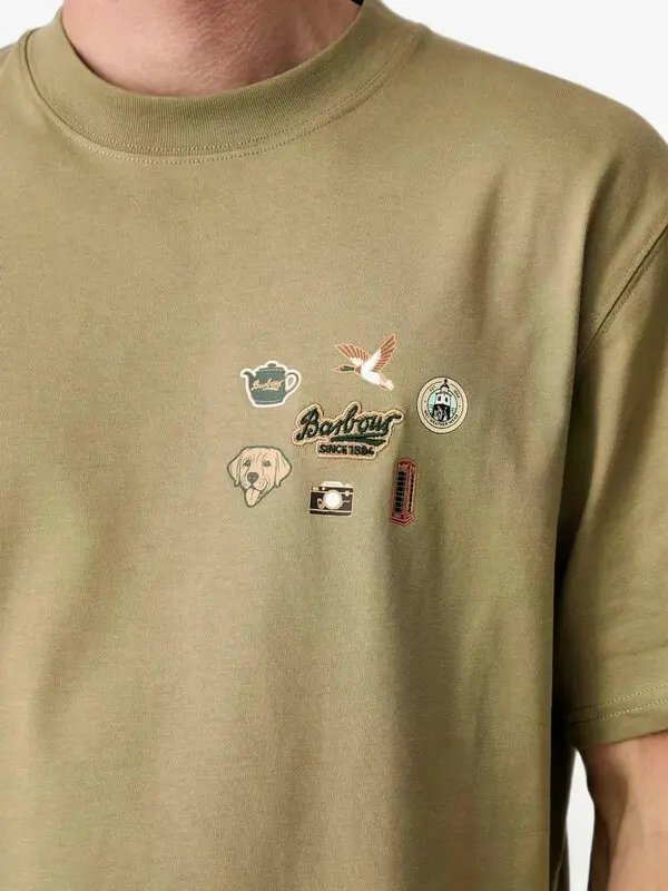 Barbour Embroidered-patch T-shirt