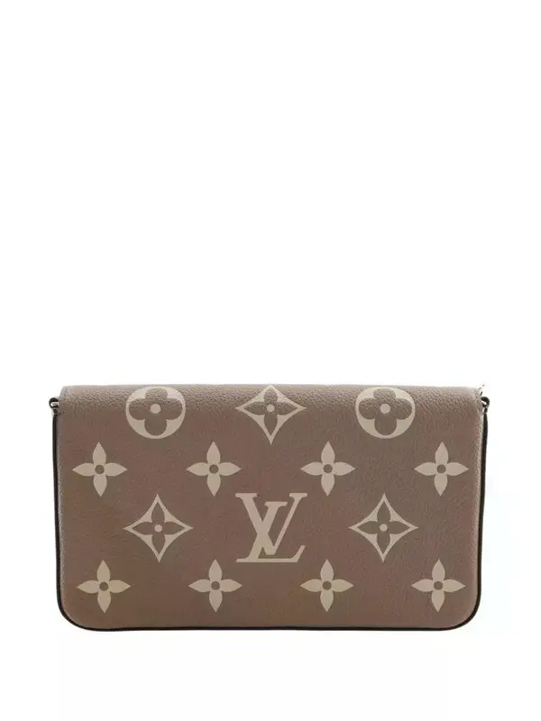 LOUIS VUITTON Monogram Empreinte Pochette Félicie Crossbody Bag - Neutrals