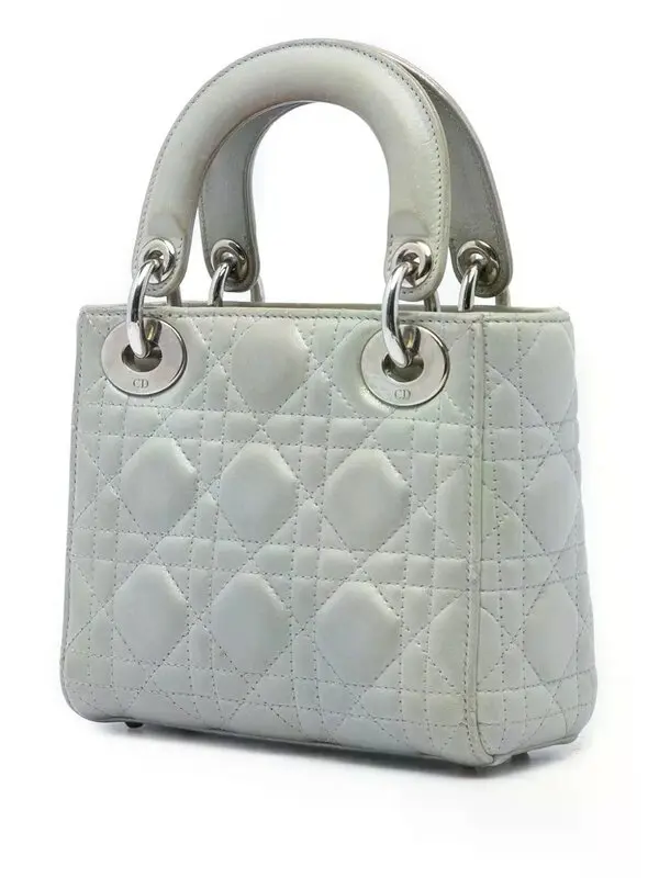 Dior Mini Lady Satchel - Silver