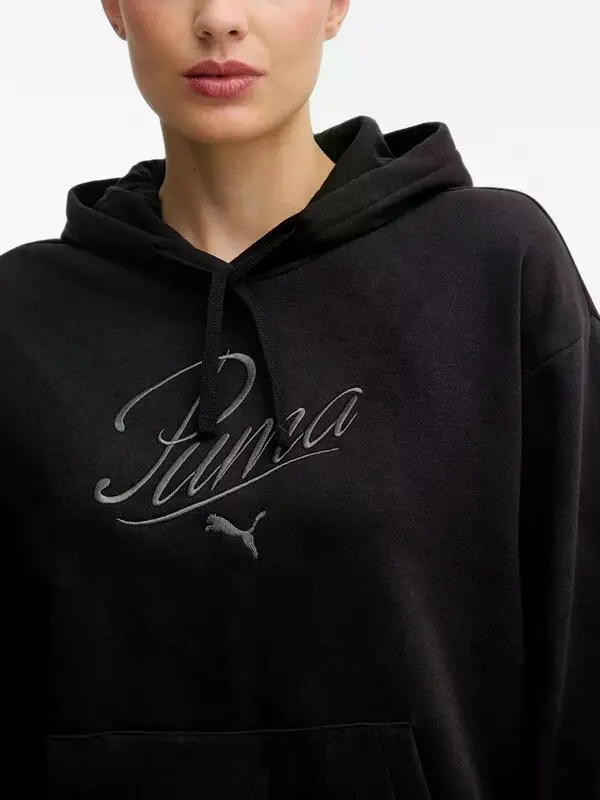 PUMA Logo-embroidered Drawstring Hoodie