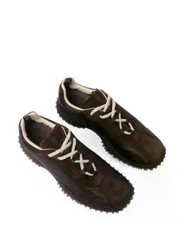 Miu Miu Bubble Technical Fabric And Suede Sneakers