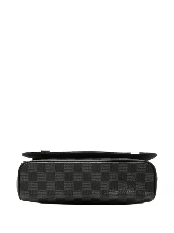 LOUIS VUITTON 2017 Damier Graphite District Pm Crossbody Bag