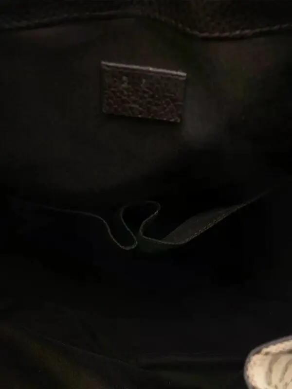 Gucci Gg Canvas Drawstring Backpack