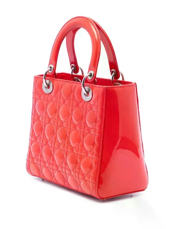 Dior 2012 Medium Patent Cannage Lady Satchel