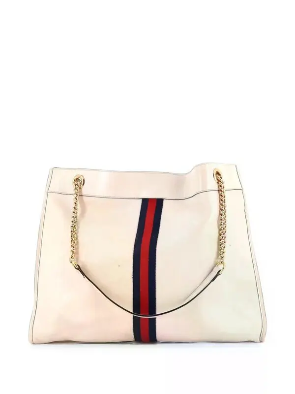 Gucci Rajah Chain Leather Large Tote Bag