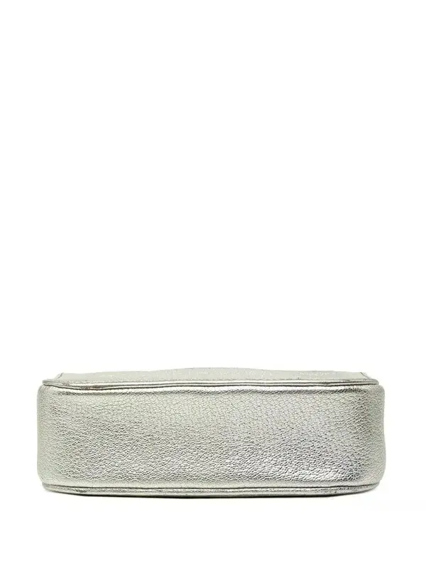 Balenciaga Metallic Leather Everyday Camera Bag Xs Crossbody Bag - Silver