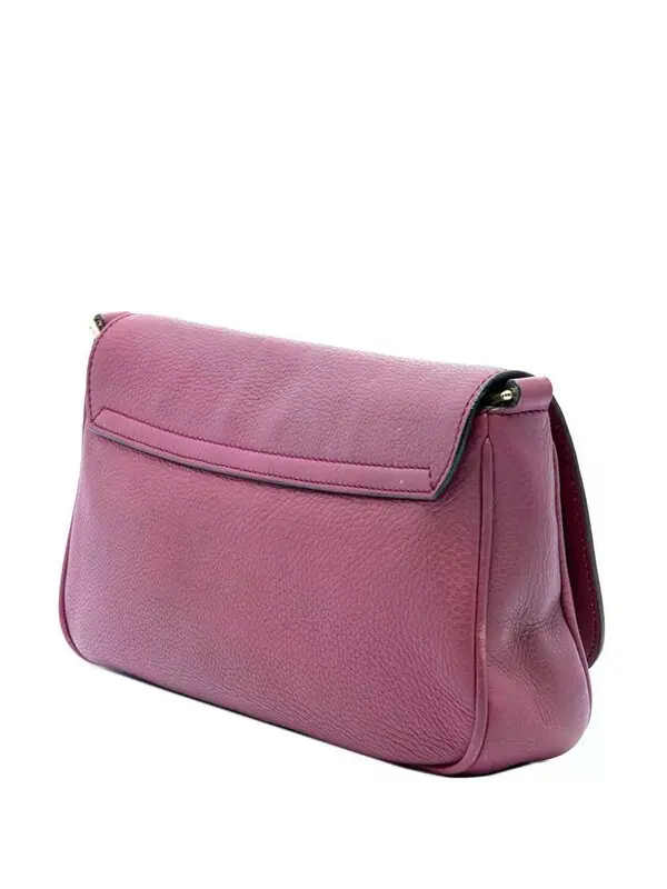 Gucci Soho Chain Flap Crossbody Bag In Calfskin - Pink