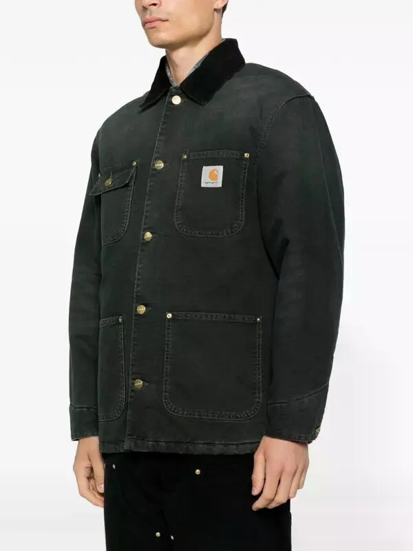 Carhartt Work In Progress Chore Logo-patch Jacket - Green