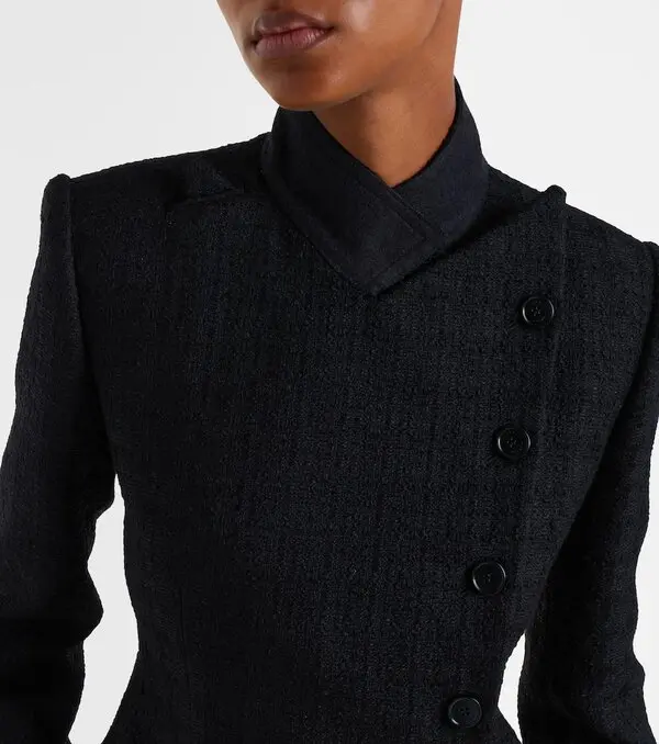 Alexander McQueen Wool And Mohair Tweed Jacket