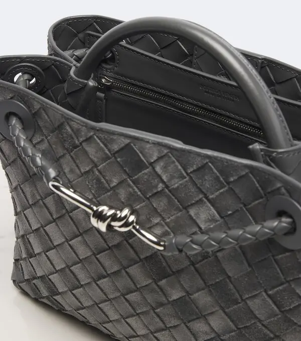 Bottega Veneta Andiamo Small Suede Top-handle Bag