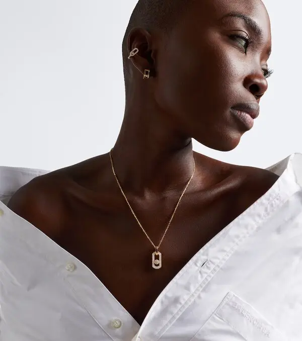 Messika So Move 18kt Necklace With Diamonds