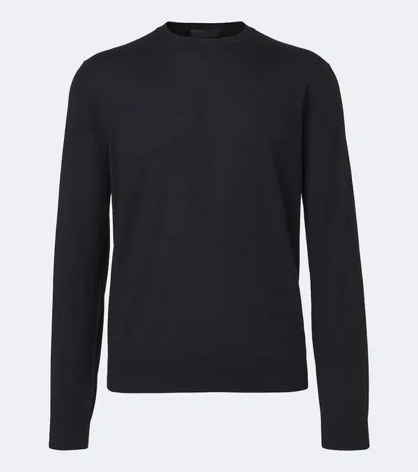 Prada Cashmere And Silk Sweater - Black