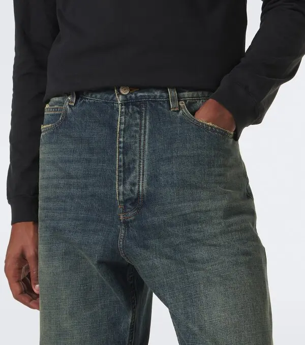 Balenciaga Faded Wide-leg Jeans