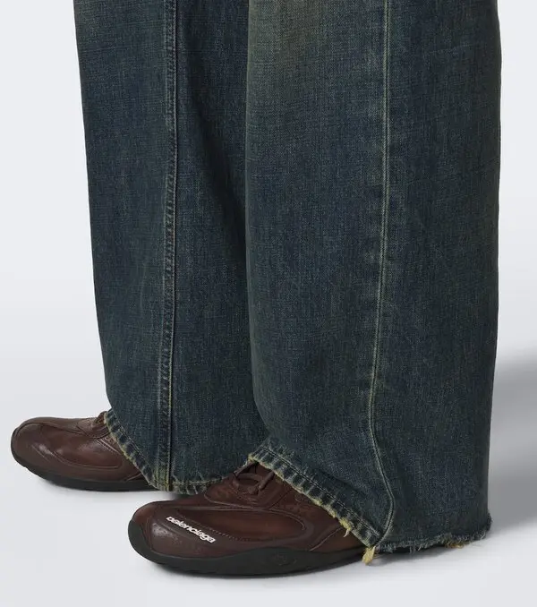 Balenciaga Faded Wide-leg Jeans