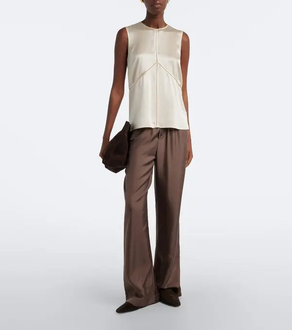 JOSEPH Hebe Silk Satin Top