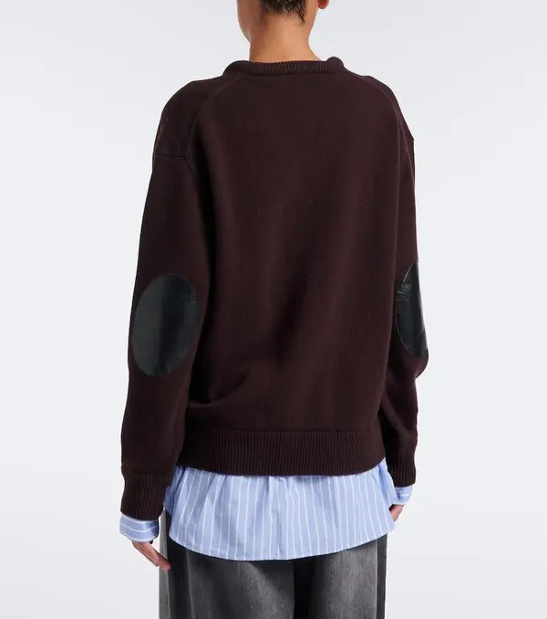 Acne Studios Layered V-neck Wool Sweater