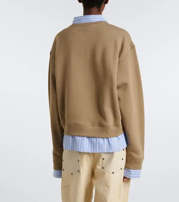 Acne Studios Layered Cotton Jersey Sweatshirt