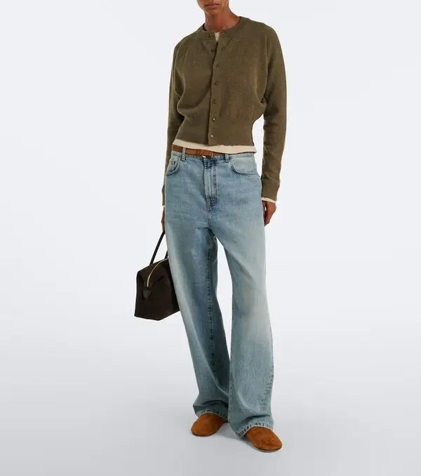 Extreme Cashmere N°257 Blouson Cashmere-blend Cardigan