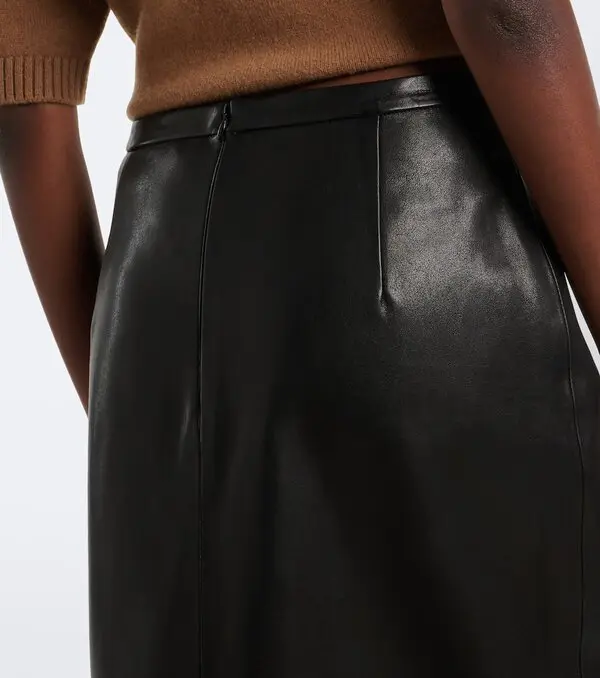 Nour Hammour Alana Leather Pencil Skirt