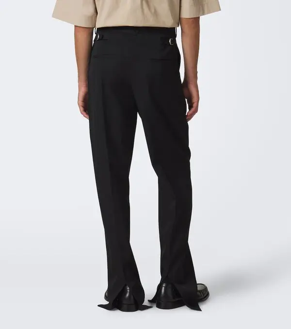 Bottega Veneta Wool Grain De Poudre Straight Pants