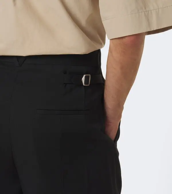 Bottega Veneta Wool Grain De Poudre Straight Pants