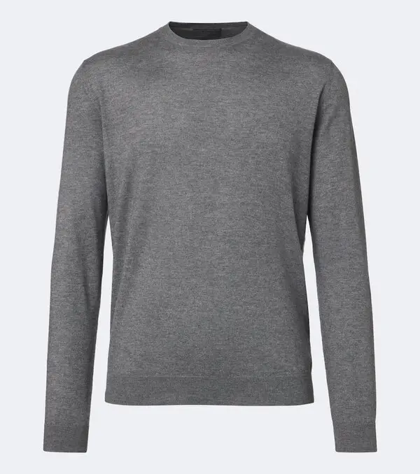 Prada Cashmere And Silk Sweater - Grey
