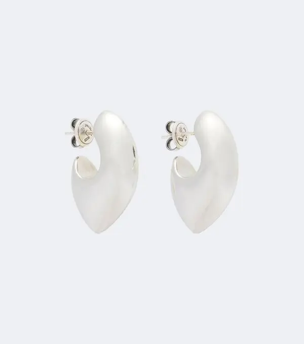 Bottega Veneta Sterling Hoop Earrings - Silver
