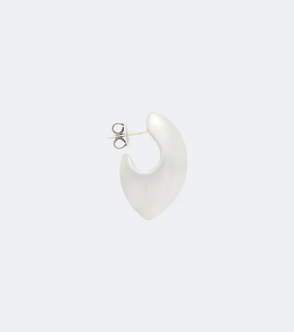 Bottega Veneta Sterling Hoop Earrings